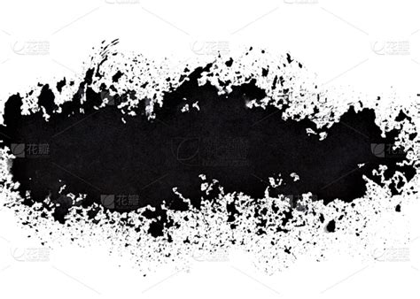 墨水 黑色 线条 虚线 笔触 墨水和刷子 撒出 画笔 玷污的 粗糙的素材 花瓣网