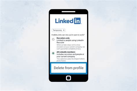 how to remove open to work on linkedin mobile app techcult