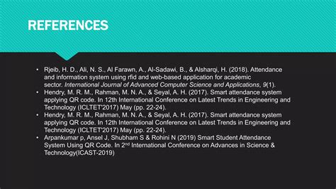 Smart Attendance System Using Qr Code With Sms Notification Pptx