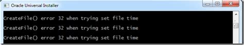 Ошибка Createfile Error 32 When Trying Set File Time во время запуска