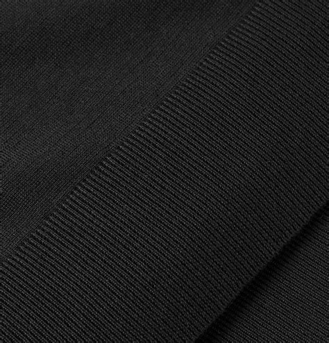 The Row Pavel Silk And Cotton Blend Polo Shirt Black The Row