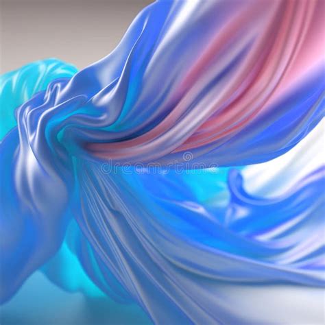 3d Rendering Luxury Abstract Background With Blue Wavy Stock
