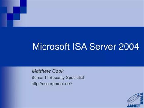 PPT Microsoft ISA Server 2004 PowerPoint Presentation Free Download ID 1441178