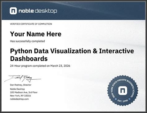 Python Data Visualization And Interactive Dashboards Course Nyc Or Live