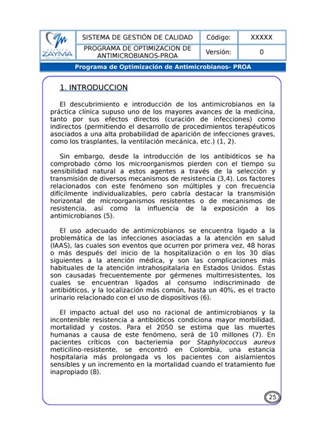 manual de implementación proa programa de optimizacion de