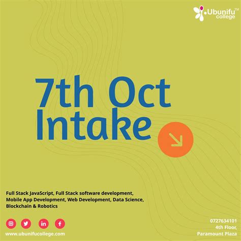 Ubunifu College On Linkedin Intake For Full Stack Javascript Full