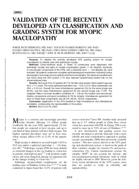 Pdf Validation Of The Recently Developed Atn Classification And