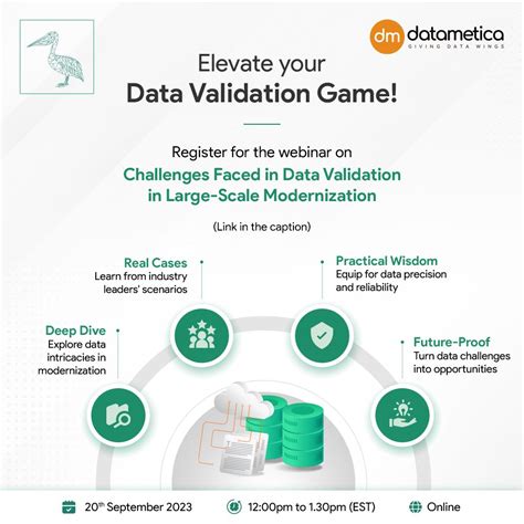 Join Datametica Webinar On Data Validation Datametica Posted On The Topic Linkedin