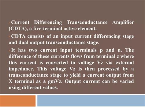 A Current Mode Quadrature Oscillator Using Cdta Ppt