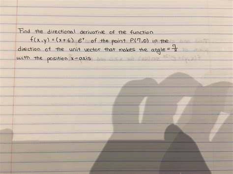 Solved Find The Directional Derivative Of The Function F X