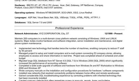 Sample Resume For Linux System Administrator Fresher 13 New Resume Format For Linux System