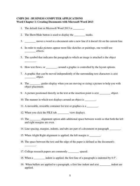 Microsoft Word Class Work 3 Pdf Microsoft Word Paragraph