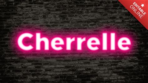 Cherrelle Glow Pink Text Effect Generator