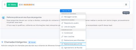 Como Adicionar Um Redirecionamento De Link Ao Fluxo Início Base De