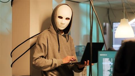 Premium Photo Young Dangerous Spy Using Encryption On Computer