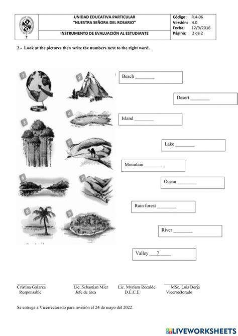 Second Term 9no Ac Online Exercise For Live Worksheets