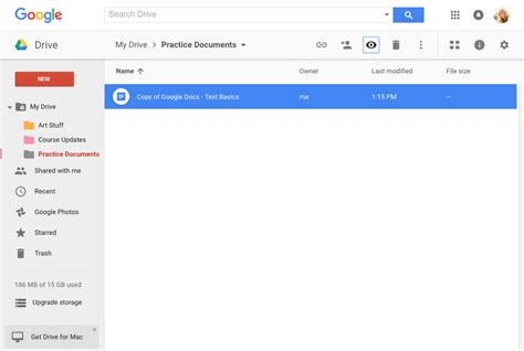 Google Sheets Managing Your Files