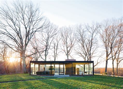 Philip Johnson Glass House Section