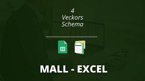 4 Veckors Schema Excel Mall