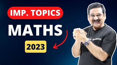 Class 12 Maths Chapterwise Important Topics For Boards 2023 Youtube