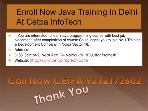 PPT IT CAREER IN ADVANCED JAVA PROGRAMMING COURSE PowerPoint