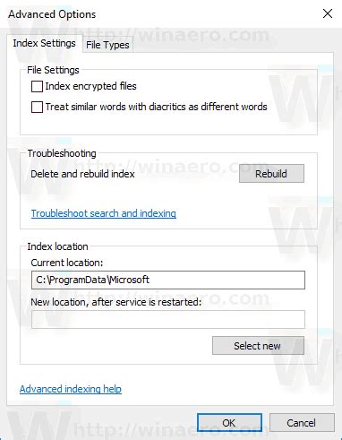 Disable Search Indexing In Windows 10