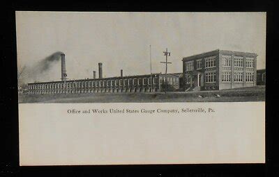 1900s Office And Works United States Gauge Company Factory Sellersville