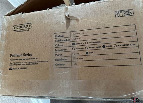 Chord Ultima 6 Stereo Power Amplifier Photo 4301083 Uk Audio Mart