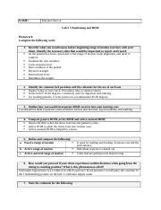 Lab Homework Docx NAME Maryam Haroon Lab Positioning And ROM Homework Complete The