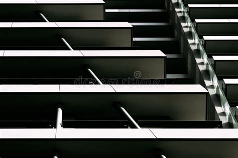 Abstract Perspective Of Modern Architectural Design With Geometric Patterns Stock Image Image