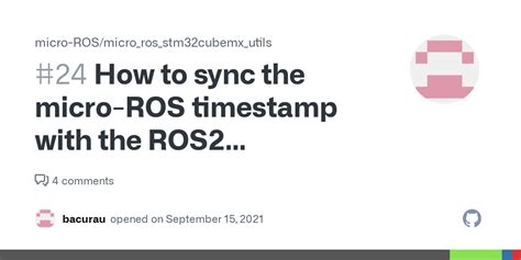 how to sync the micro ros timestamp with the ros2 timestamp from the