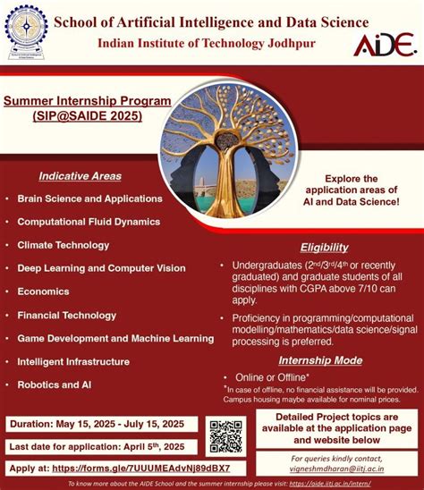 Internshipopportunity Ai Datascience Iitjodhpur Summerinternship