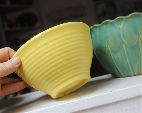 Gmb Gladding Mcbean Franciscan Pottery Ringware Yellow Nesting Bowl