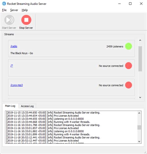Rocket Streaming Audio Server