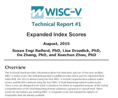 IQ S Corner WISC V Expanded Index Scores Verbal Expanded Crystallized Gc And Expanded Fluid