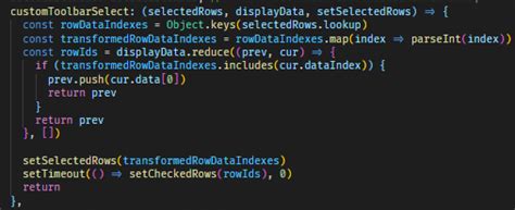 Setselectedrows On Customtoolbarselect · Issue 1725 · Gregnbmui Datatables · Github