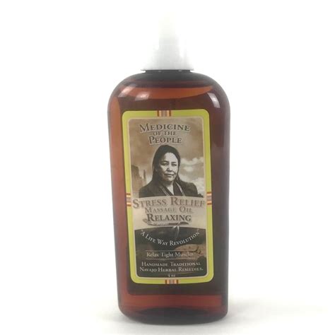 Medicine Of The People Stress Relief Massage Oil Indian Pueblo Store