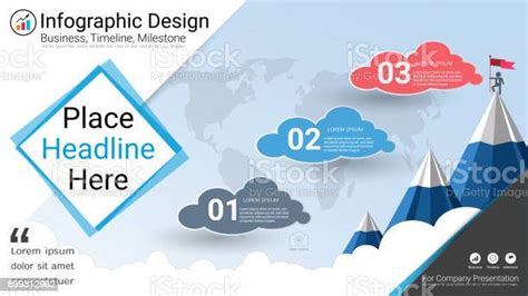 비즈니스 인포 그래픽 타임 라인 이정표 또는로 지도 3 옵션 전략적 계획 회사 값을 정의 하는 사실과 통계를 더 재미 있게 만들기 위해 프로젝트 관리에서 예약에 사용할 0