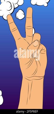 Hand Showing Letter L Sign Language Alphabet Vector Illustration