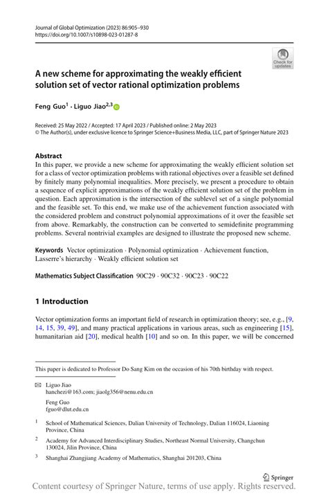 a new scheme for approximating the weakly efficient solution set of