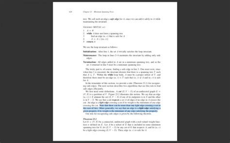 Clrs Introduction To Algorithms 3rd Edition Chapter 23 Question 2327