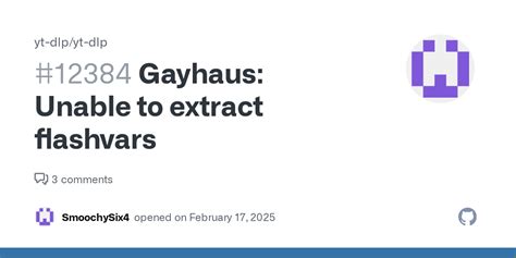 Gayhaus Unable To Extract Flashvars · Issue 12384 · Yt Dlpyt Dlp