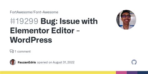 Bug Issue With Elementor Editor Wordpress · Issue 19299