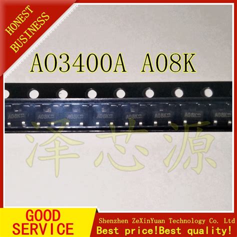 20pcs Lot Ao3400 Ao3400a A08k Sot 23 Mos Integrated Circuit In Battery