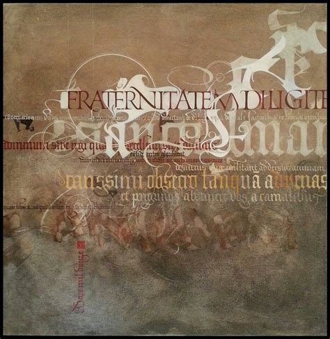 Sensual Calligraphy Scripts In Autumn Colors