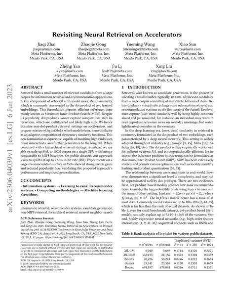 Pdf Revisiting Neural Retrieval On Accelerators