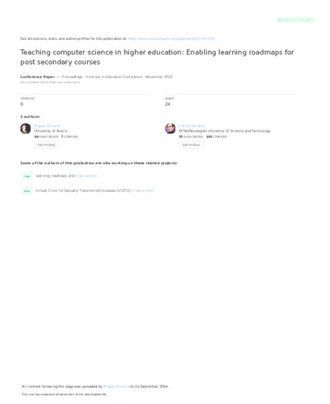 Pdf Teaching Computer Science In Higher Education Enabling Learning