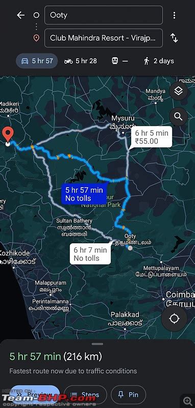 Bangalore Mysore Ooty Route Queries Page Team Bhp
