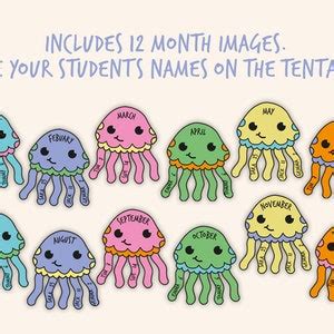 Jellyfish Birthday Bulletin Board Kit Birthday Display Bulletin Boards Jellyfish Bulletin