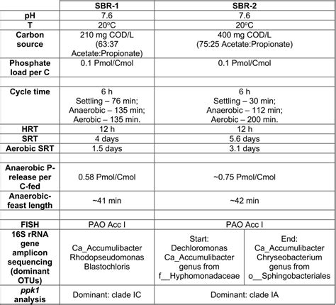 Table 2 Process Parameters And Key Performance Indicators Of The Two